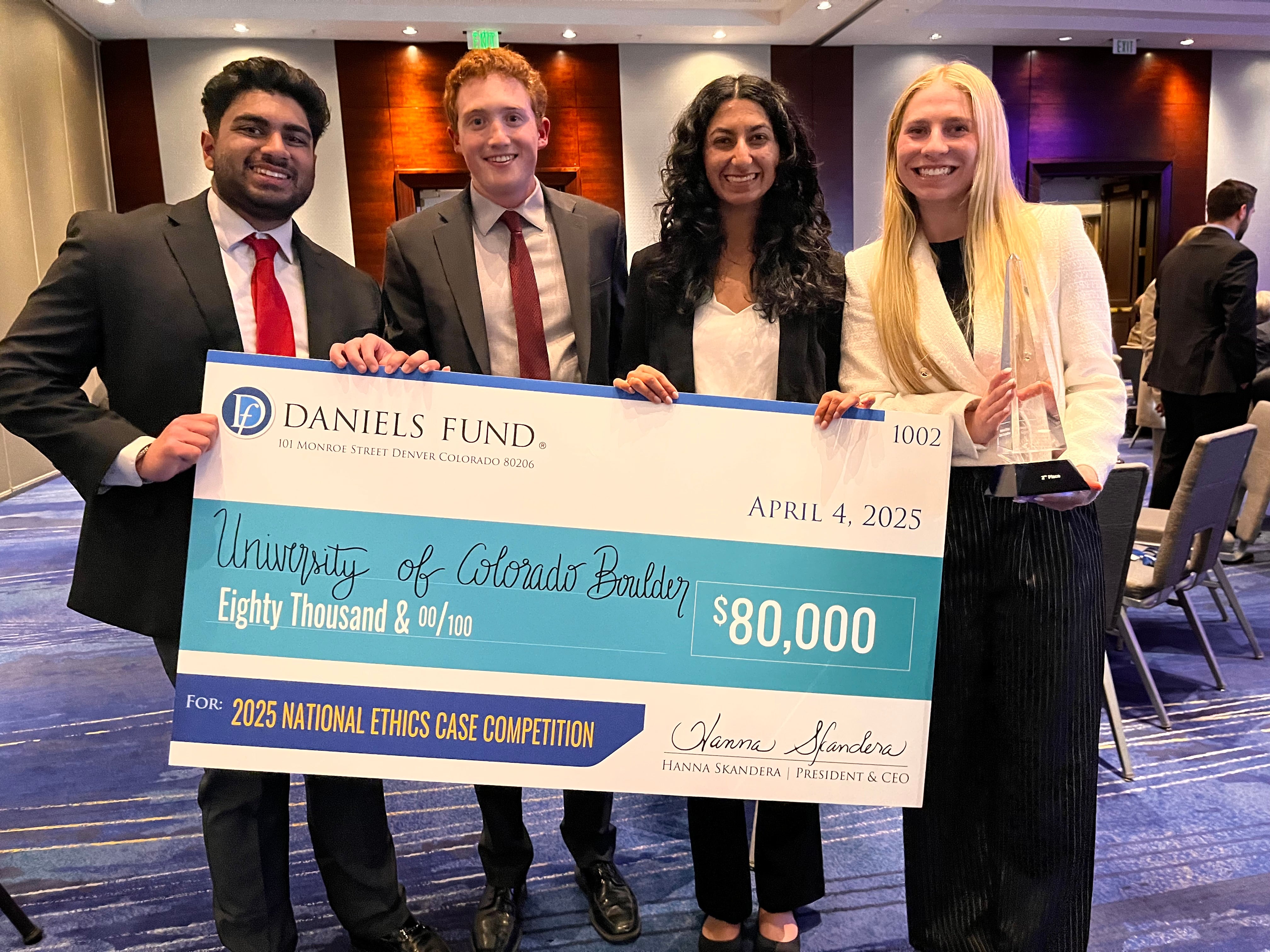 Daniels Fund Awards $80K to CU Team From Leeds Consulting Group at ...