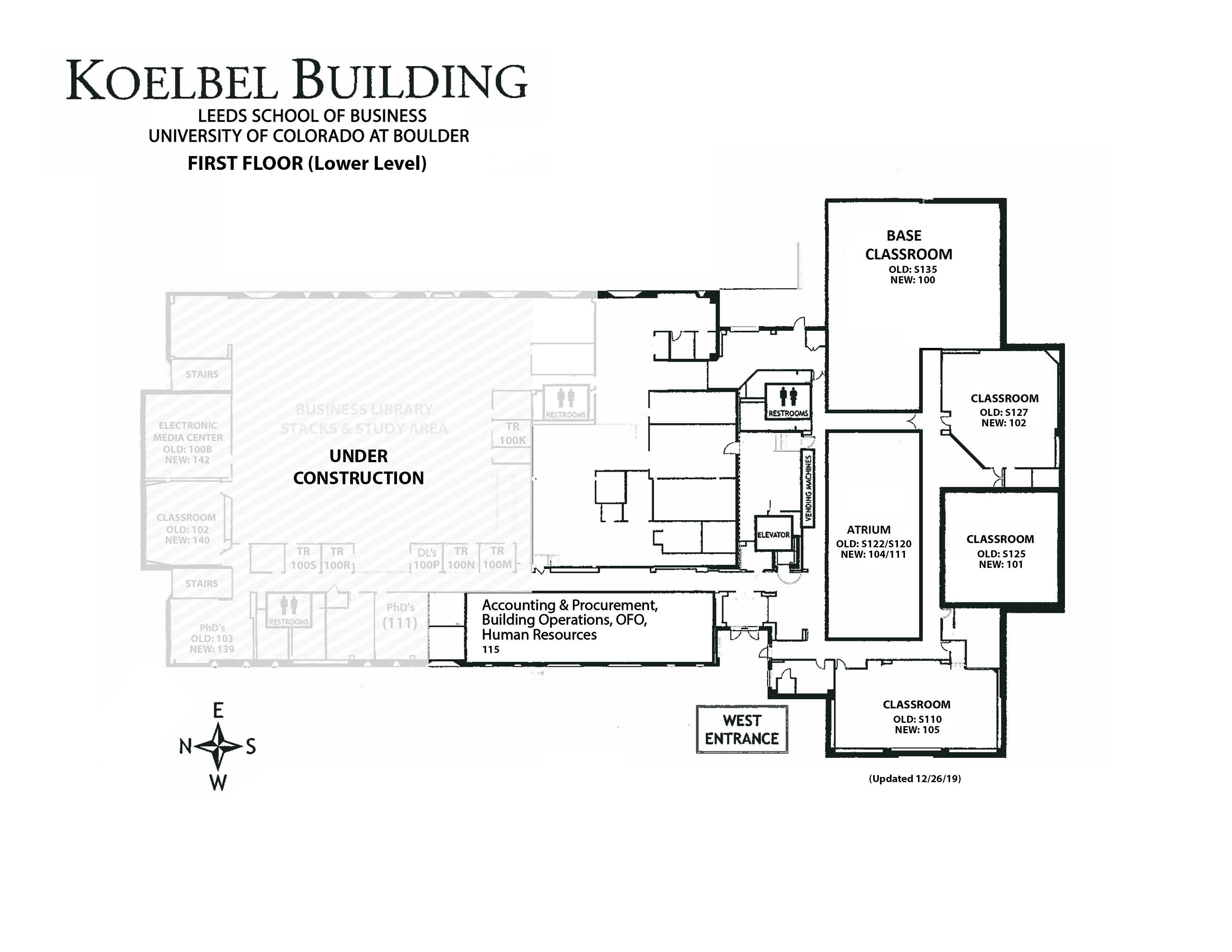 Koelbel Building Maps | Leeds School of Business | University of ...