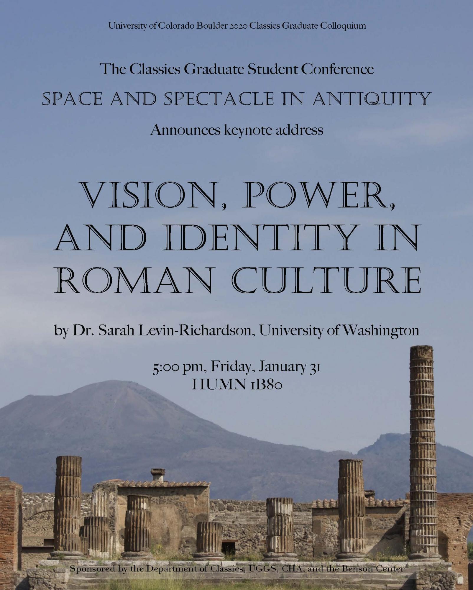 Grad Colloquium: Space and Spectacle - Keynote | Department of Classics ...