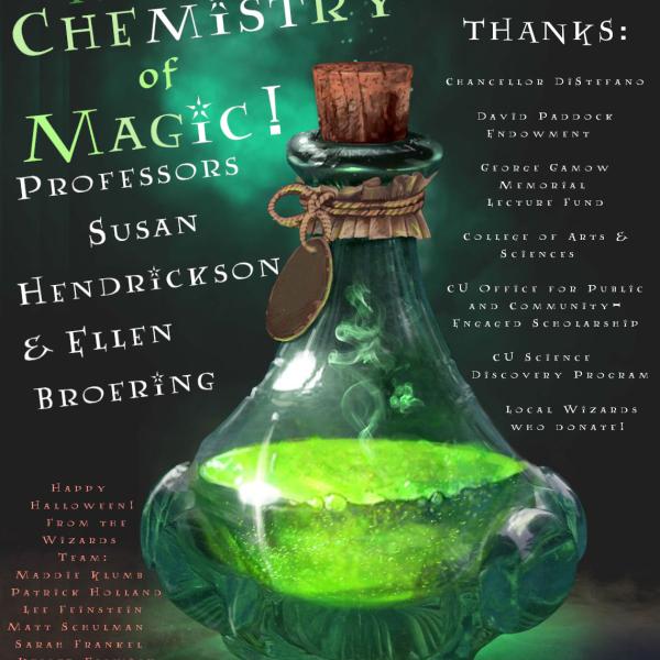 October 19, 2024 "The Chemistry of Magic!" Profs. Susan Hendrickson ...