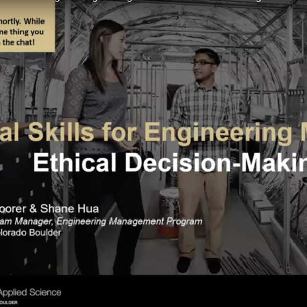 Past Webinar: Crucial Skills for Engineering Managers Ethical Decision ...