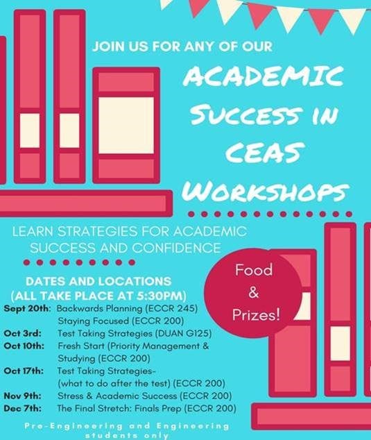 Academic Success Workshops for students in CEAS | Environmental ...