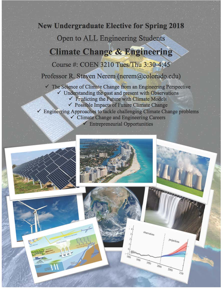 New Undergraduate Climate & Engineering course for Spring 2018 ...