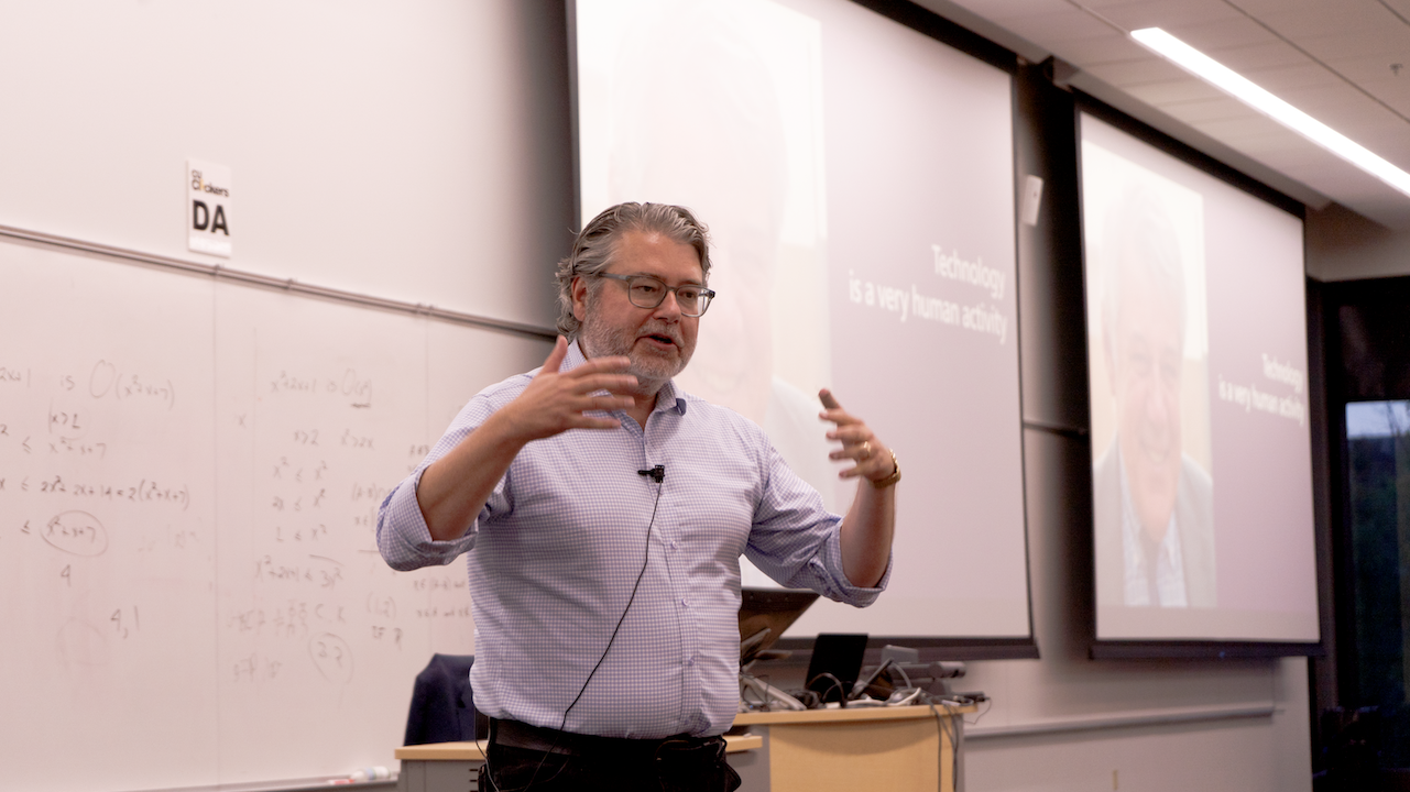 Lucky Vidmar delivers inaugural Moulakis Lecture on Responsible Engineering | Herbst Program for ...