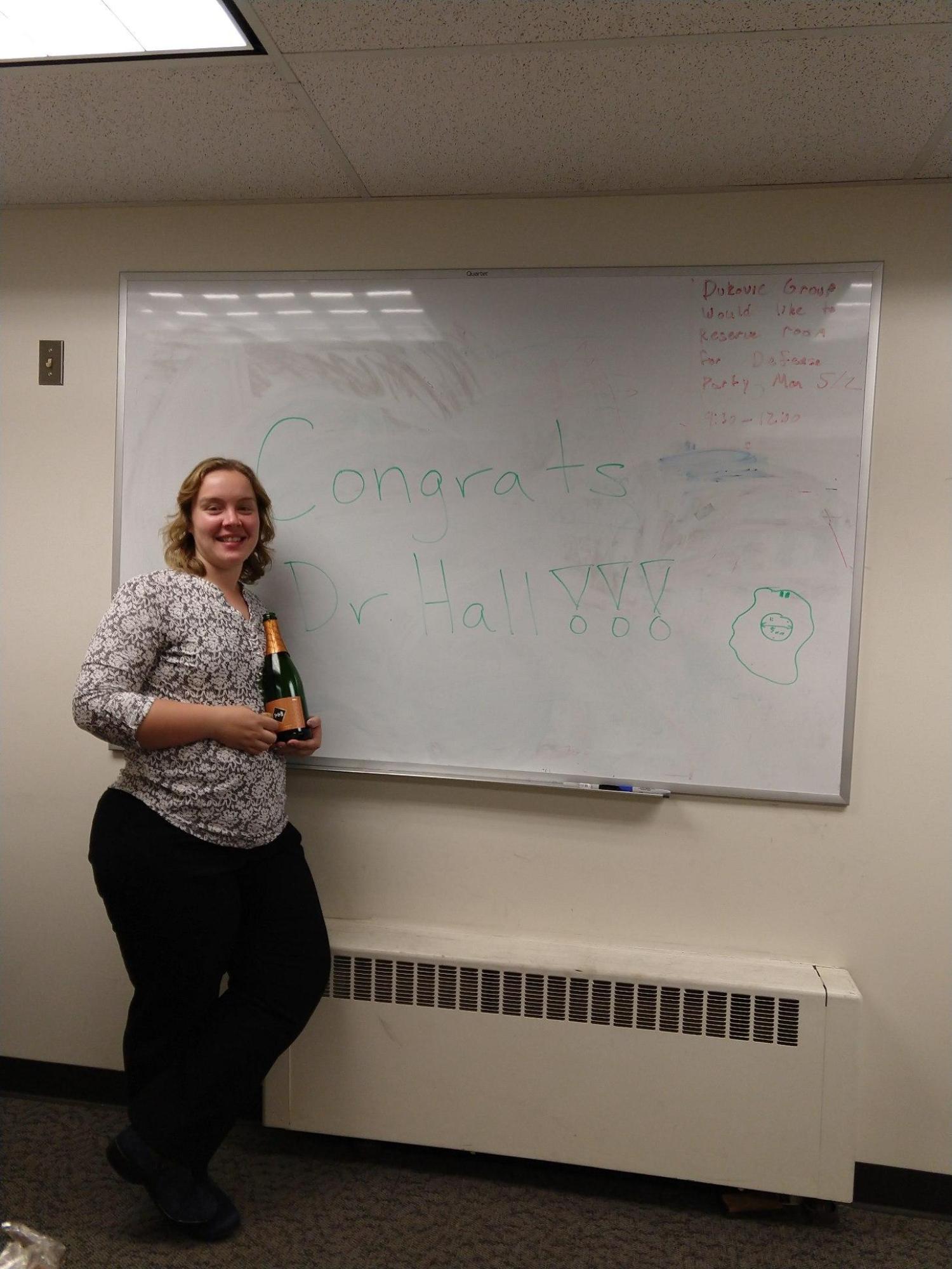 Leah defends! | Dukovic Research Group | University of Colorado Boulder