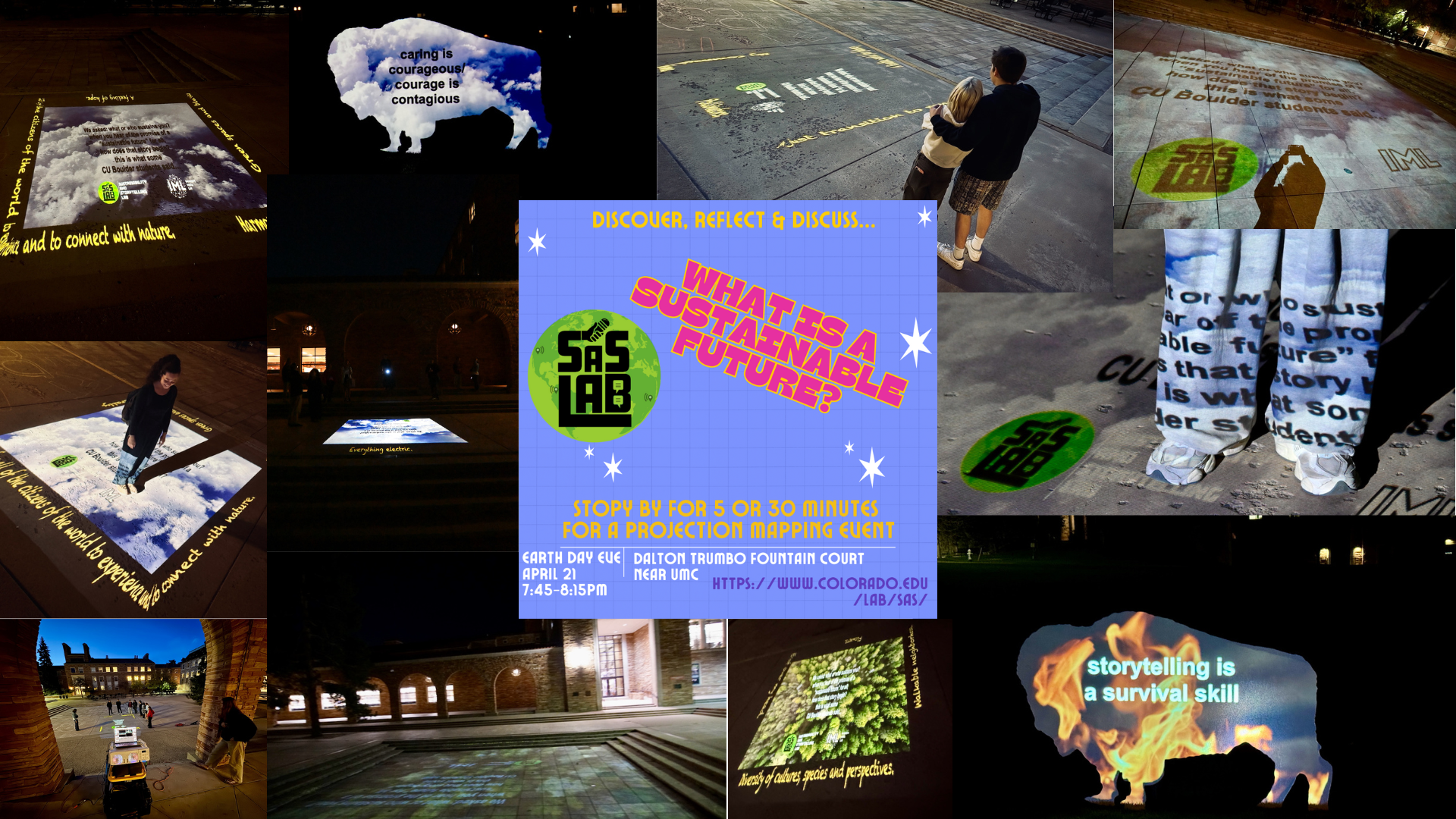 Earth Day Eve: Projection Mapping a Sustainable Future | Sustainability ...