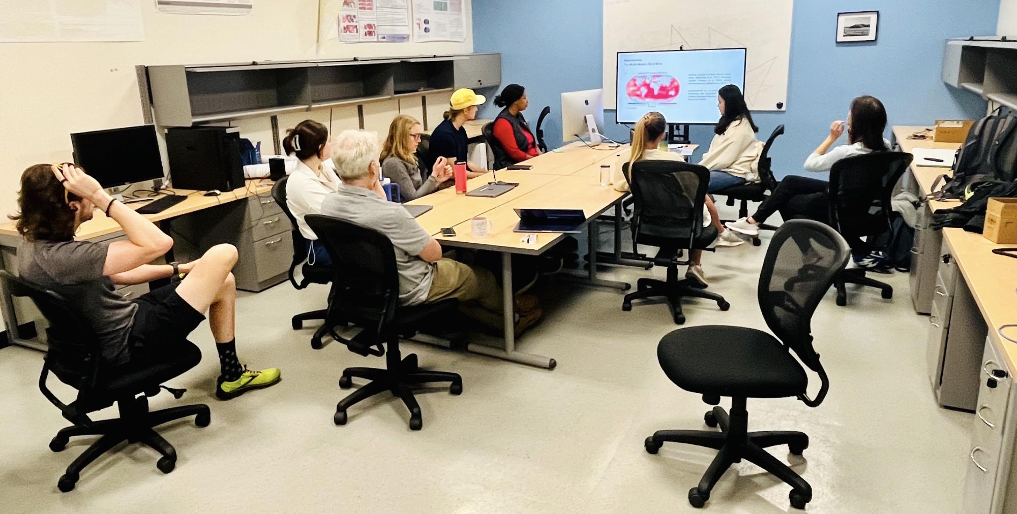 Yifei Fan from Penn State visits the lab | Oceans and Climate Lab ...