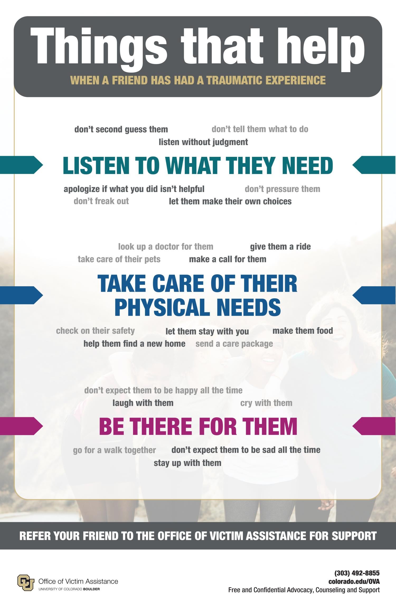 How to Help Trauma Survivors | Office of Victim Assistance | University ...