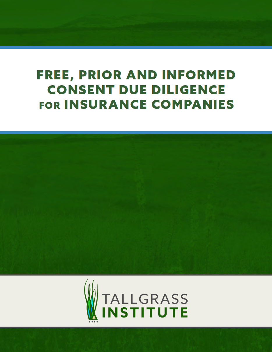Tallgrass Institute Publishes FPIC Due Diligence Guide for Insurers ...