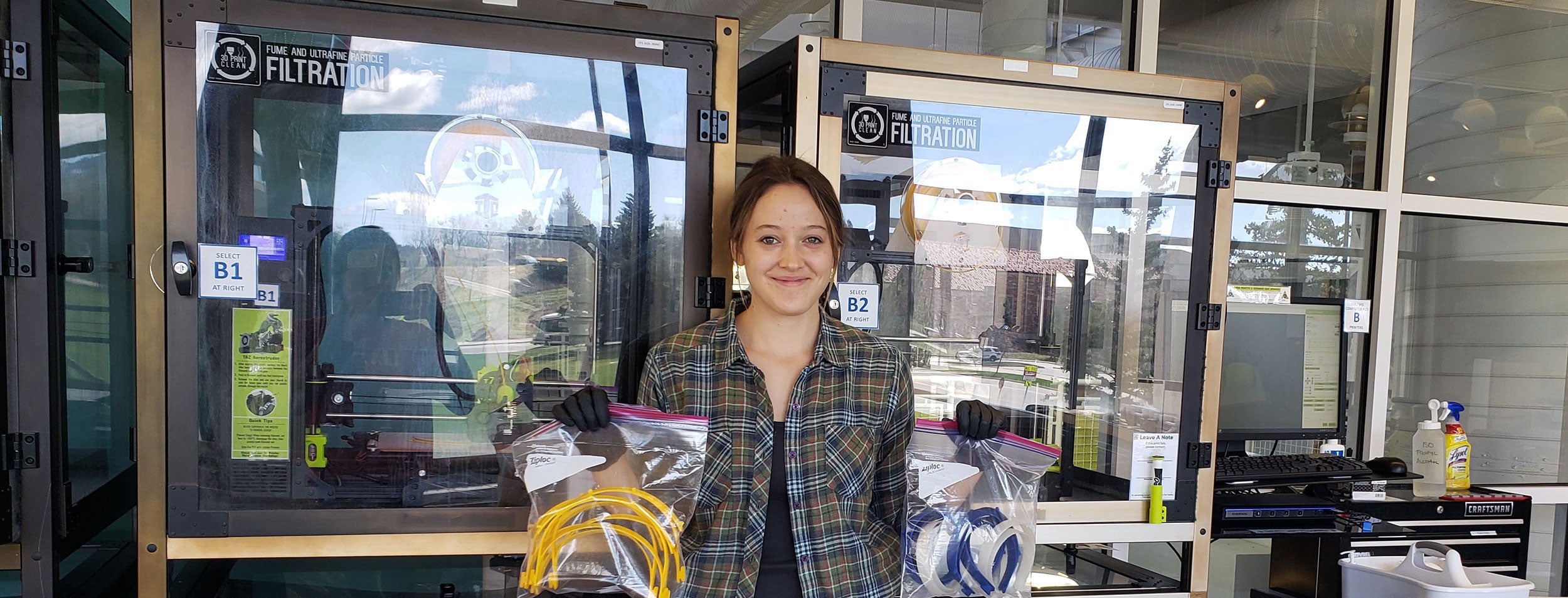 Labs use 3D printers to create face shield parts for health care ...