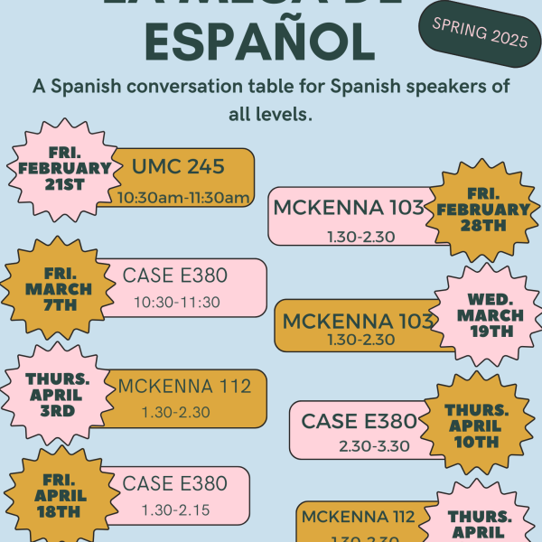 Spring 2025 La Mesa de Español (Spanish Conversation Table) | Spanish ...