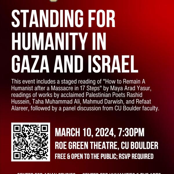Standing for Humanity in Gaza and Israel | Theatre & Dance | University ...