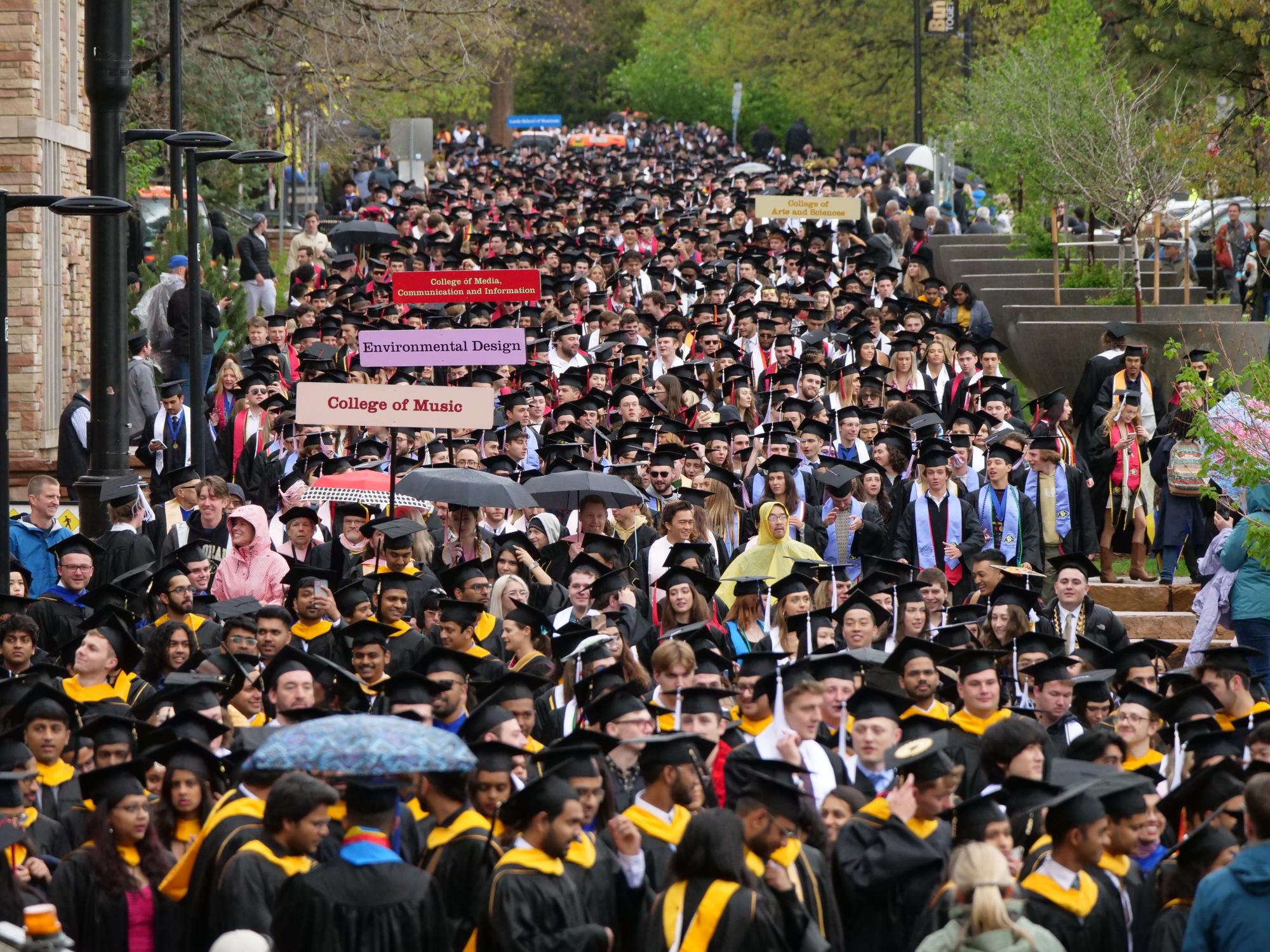 Soggy and celebratory: Class of 2023 moves tassels to the left | CU ...