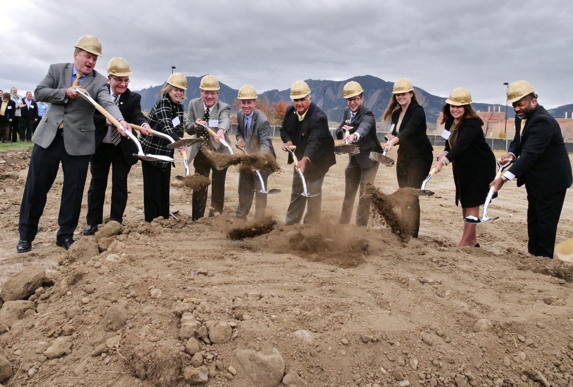 Aerospace engineering groundbreaking | CU Boulder Today | University of ...